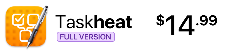 Taskheat — a visual to-do list app for Mac, iPad, and iPhone