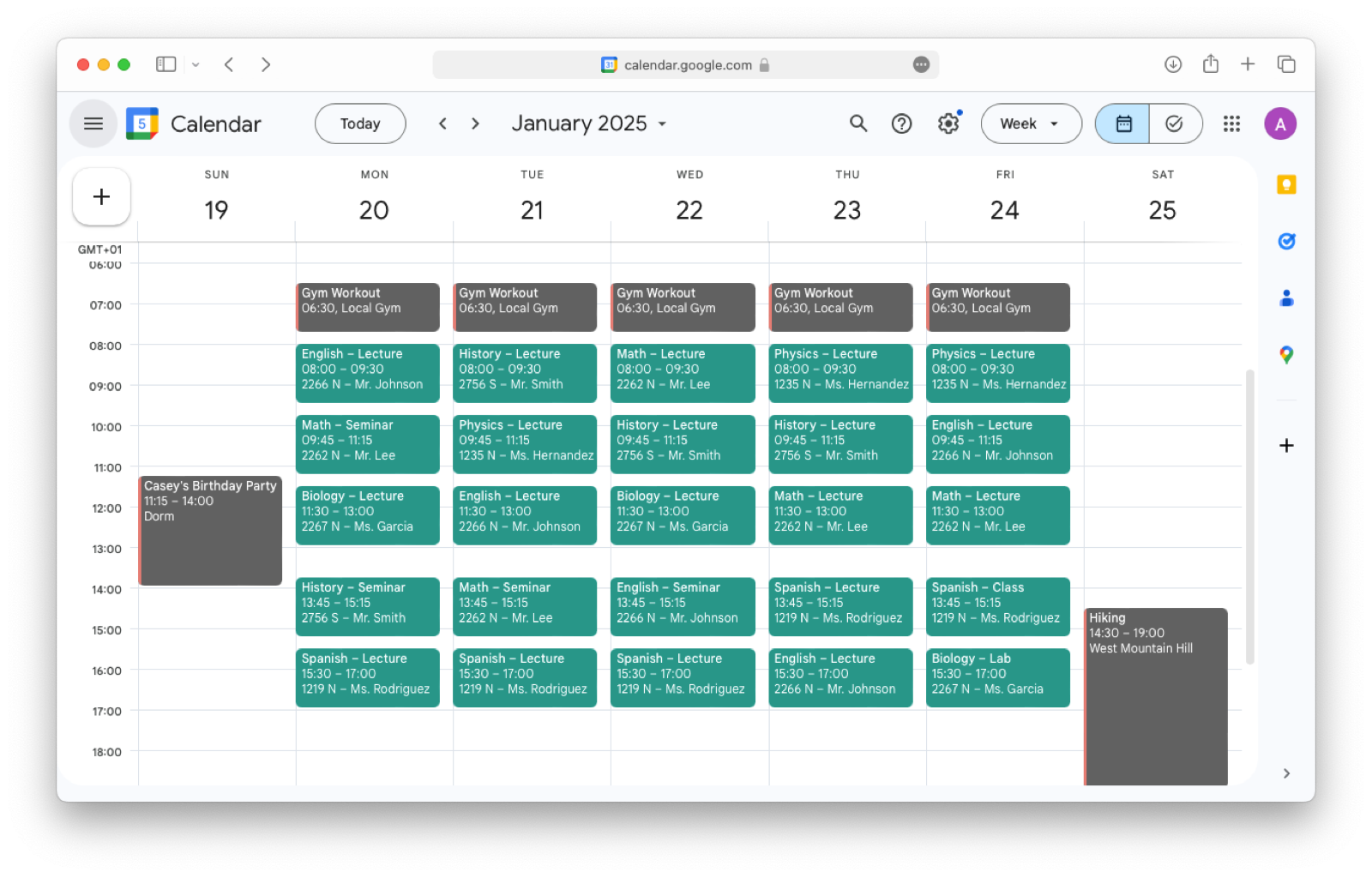Subjects — student planner app for iPhone, iPad, and Mac
